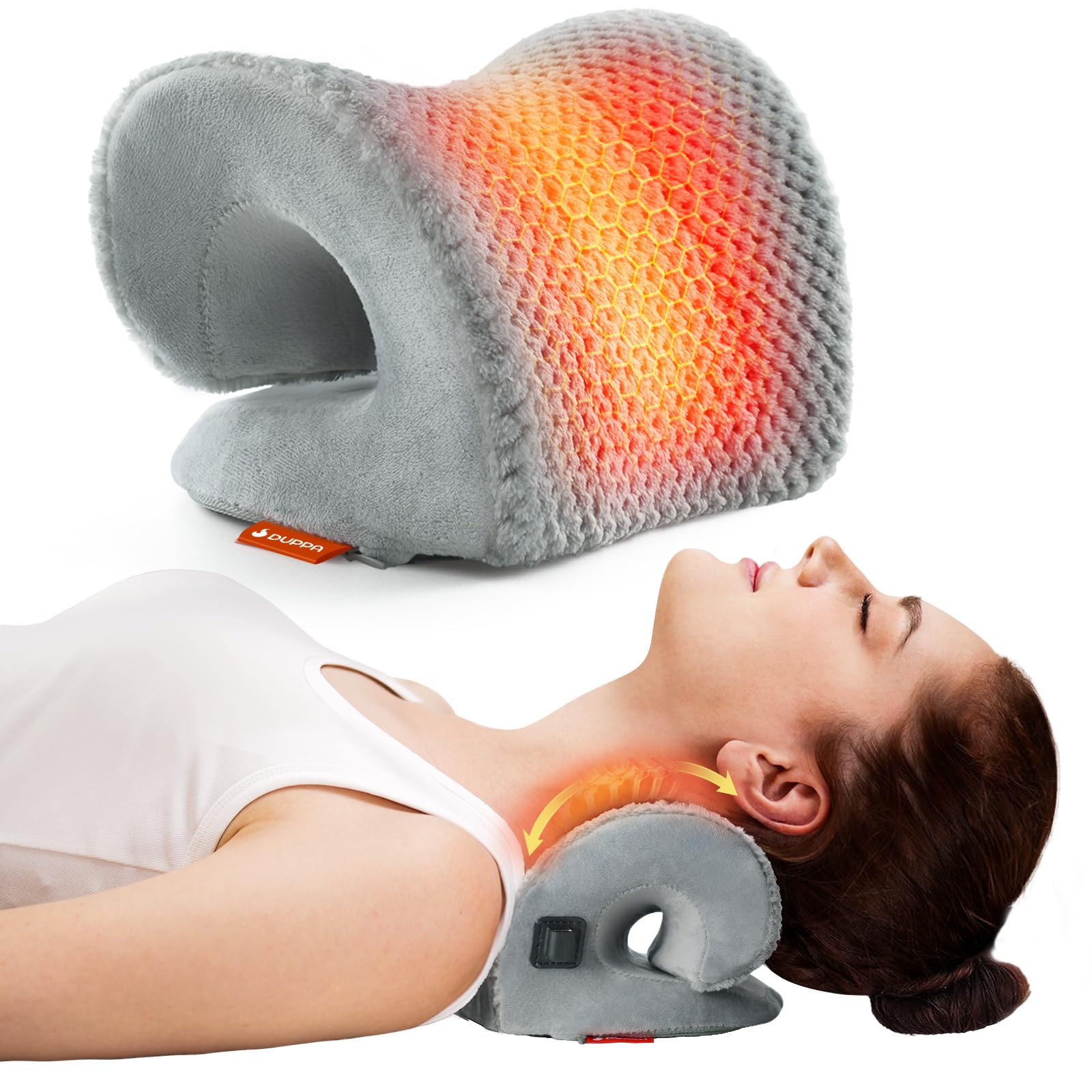 Mua Heated Neck Stretcher with Digital Display 6 Heat Levels, Heated ...