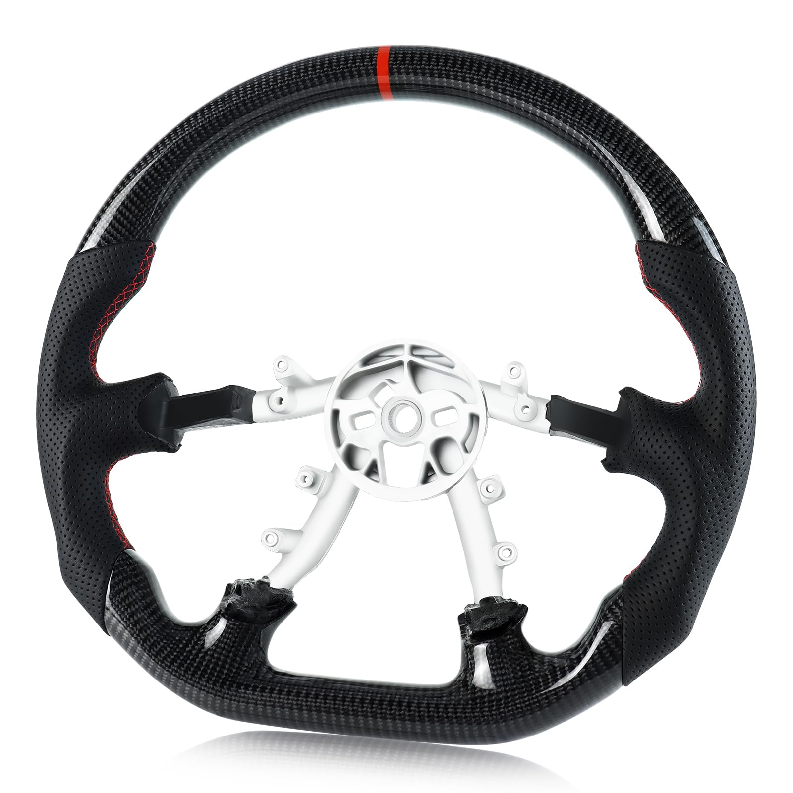 VOONKE Real Carbon Fiber Steering Wheel For Chevrolet Corvette C5 D ...