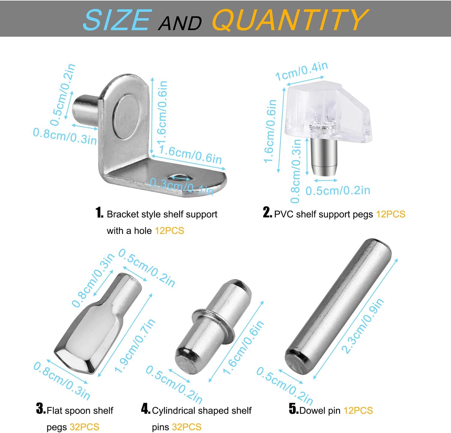 Staffe e supporti per mensole Perni per Mensole Supporto Pioli Staffa ...