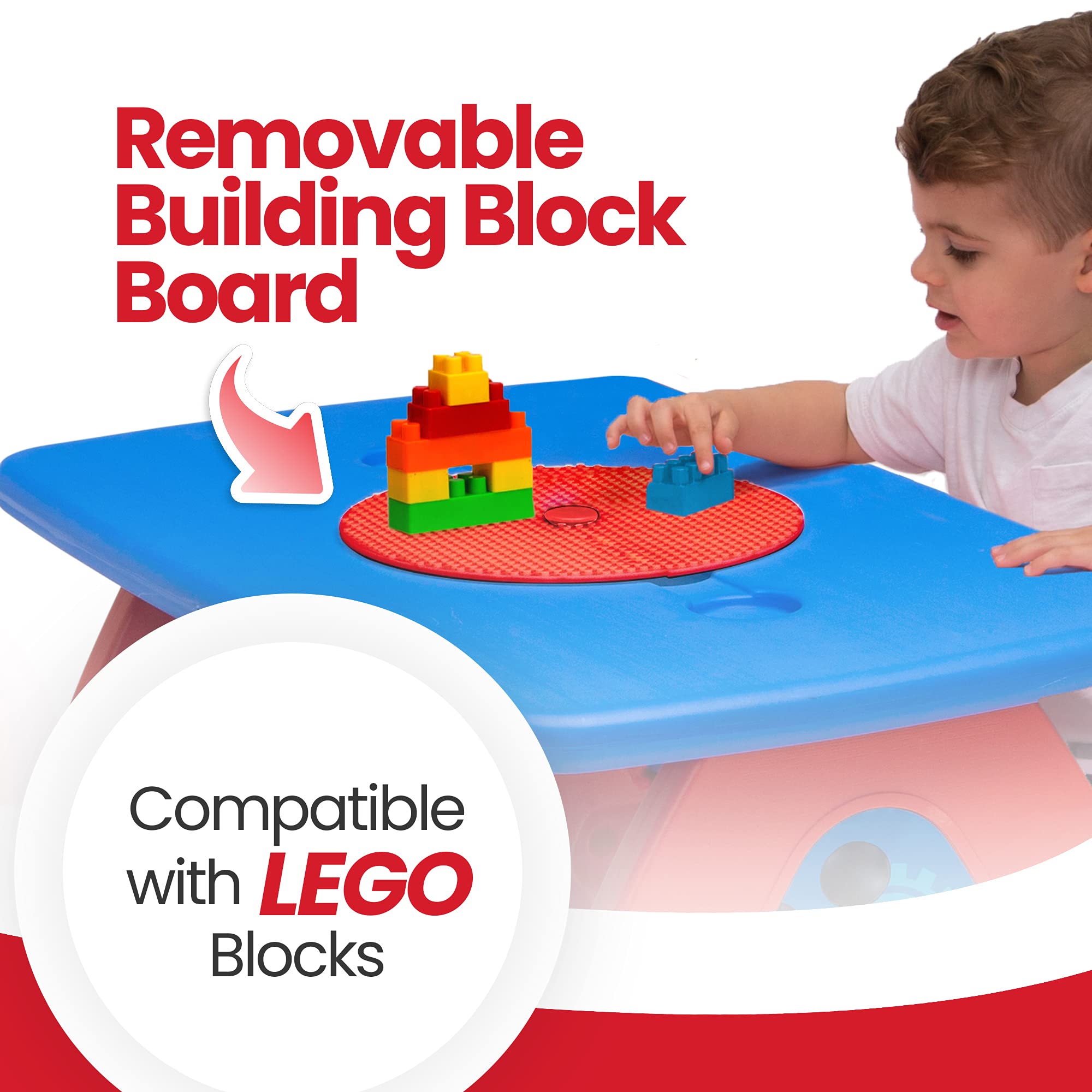 Mua Disney Mickey Mouse 4 Seat Activity Picnic Table with Umbrella and ...