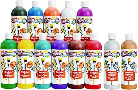 Amazon.com: Colorations BioColor Rainbow Paint Set, Set of 13, 16 ...