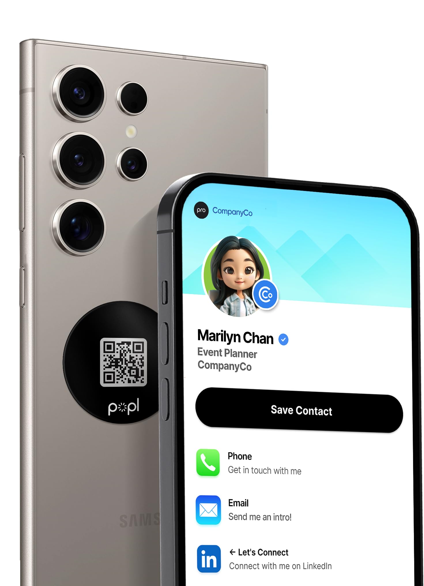 Mua Popl Dot Thin - Digital Business Card for Back of Phone - Tap to ...