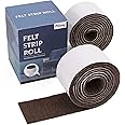 Pllieay 2 Pack Felt Strip Rolls with Adhesive Backing Heavy-Duty Felt ...