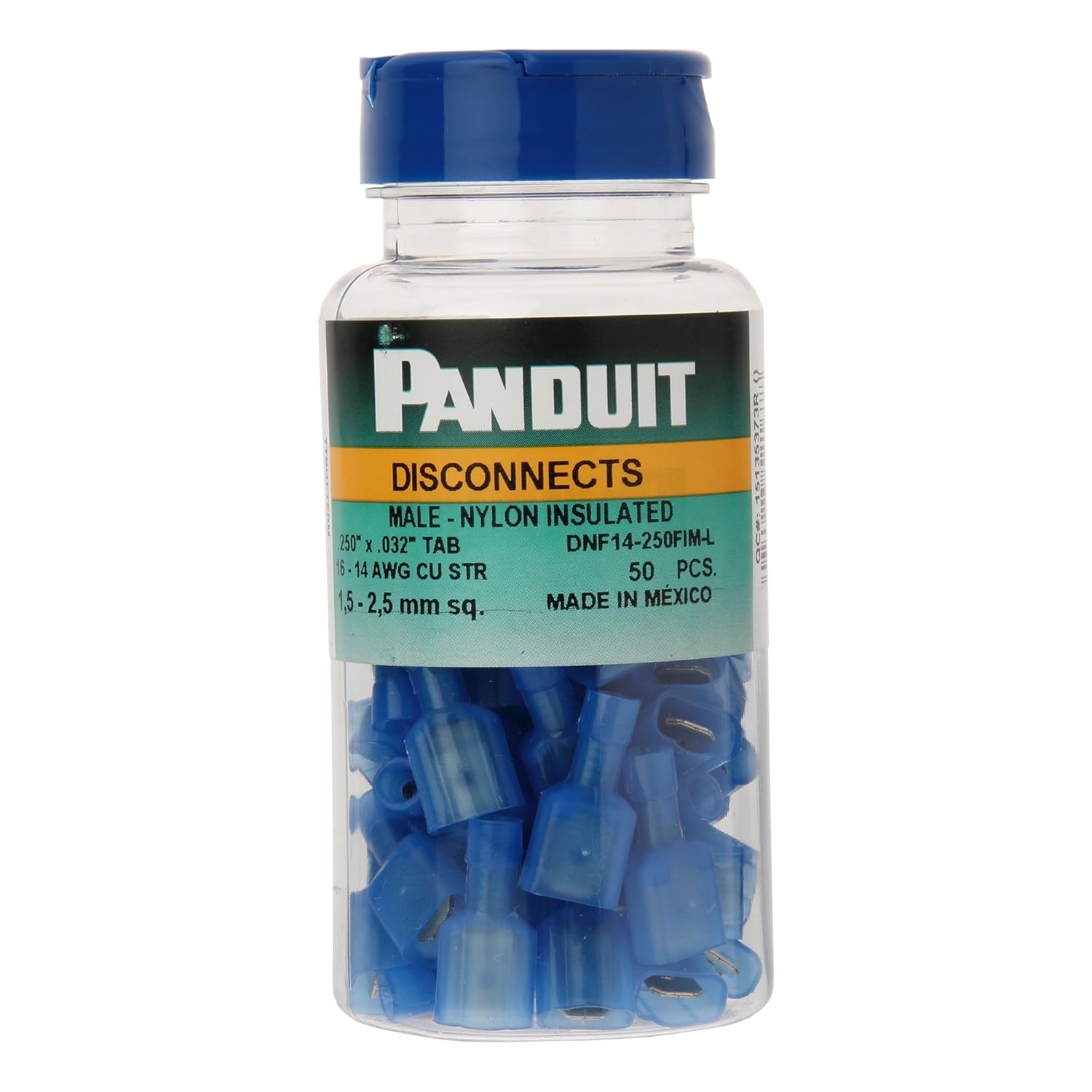 Wiring & Connecting 50-Pack .250 by .032-Inch Tab Size Red Nylon Fully ...