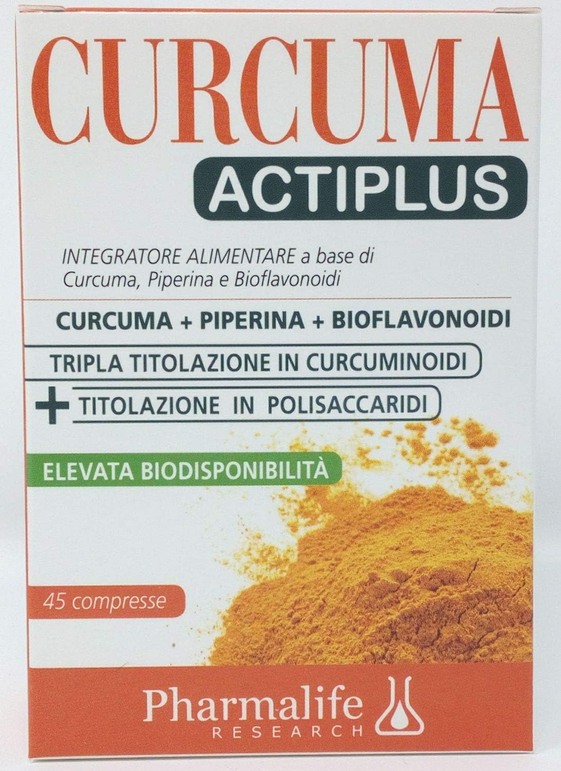 Pharmalife Curcuma Actiplus 45 compresse : Integratore di curcuma ...