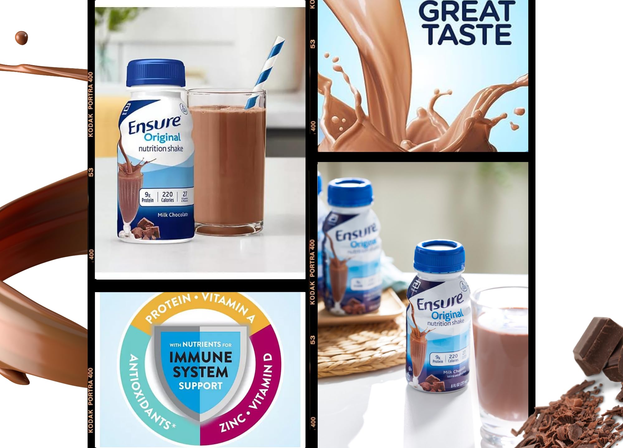 Mua Ensure Original Nutrition Shakes Variety Pack | Milk Chocolate ...