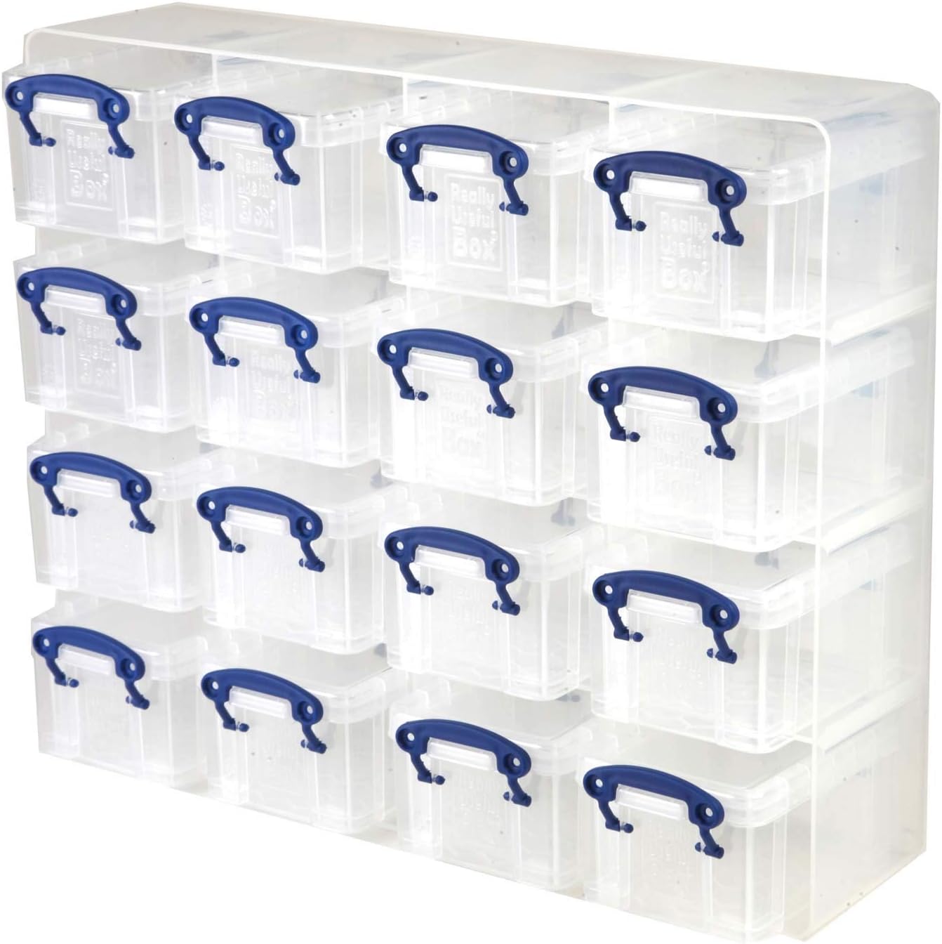 Really Useful Box Plastic Storage Organiser 0.3 Litre Pack Of 16 - Color: Clear: Amazon.co.uk ...