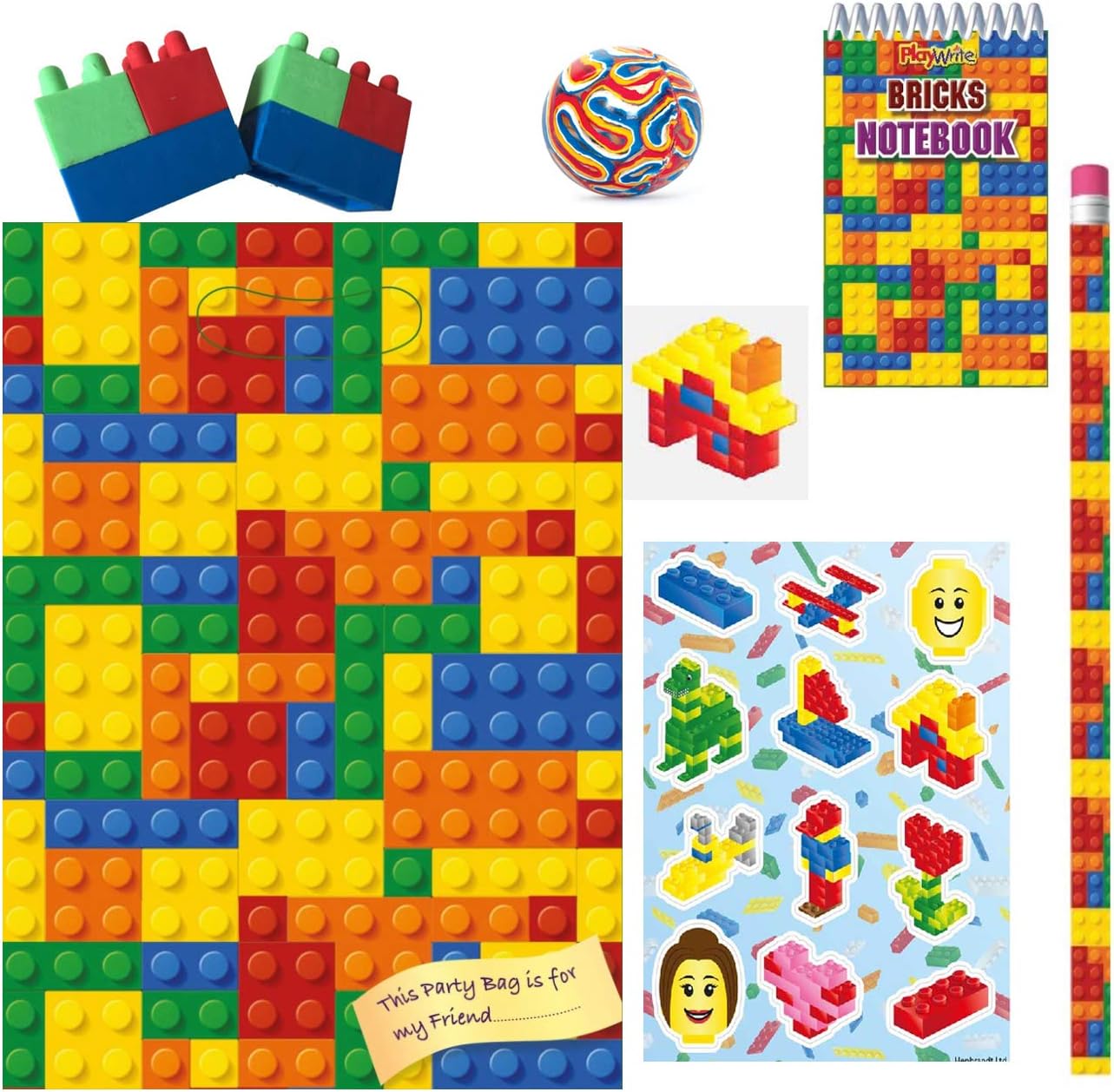 LEGO Block Pre-filled Party Bag: Amazon.co.uk: Toys & Games