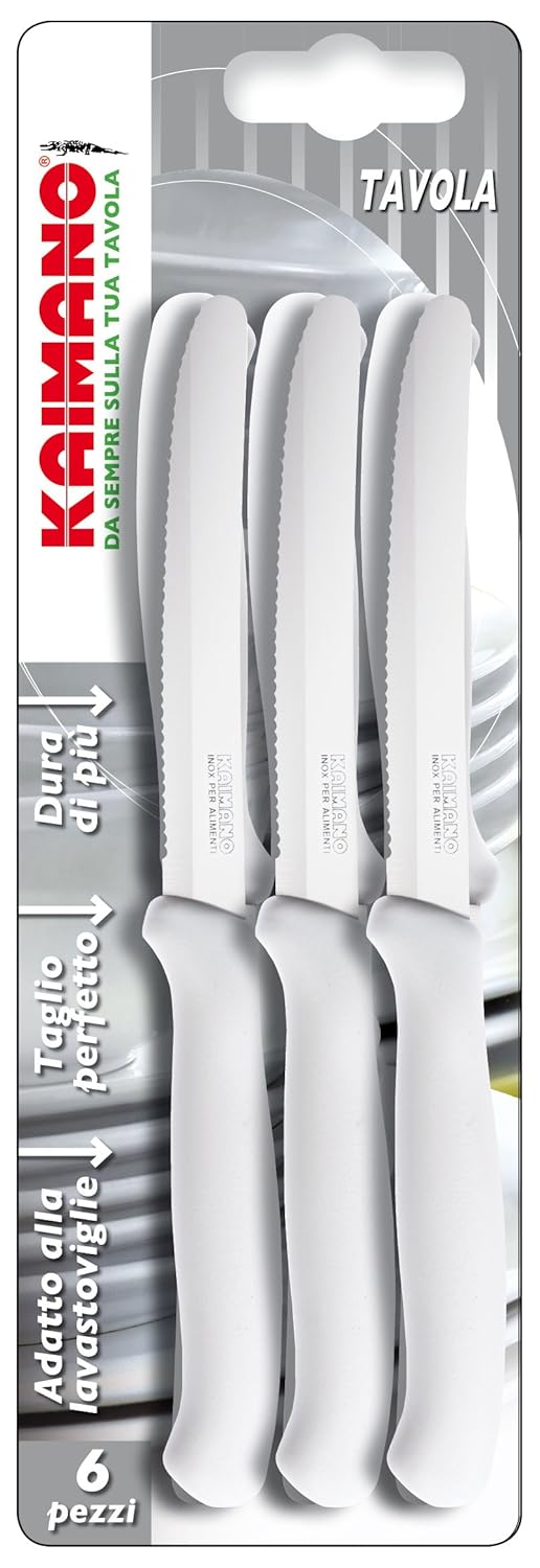 Kaimano kts031106 W italico Gaming Table Knives, White, 6 Pieces ...
