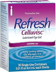 Amazon.com: REFRESH CELLUVISC Lubricant Eye Gel Single-Use Containers ...