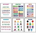 Amazon.com: Educational Posters, Homeschool Decorations, Preschool Wall ...