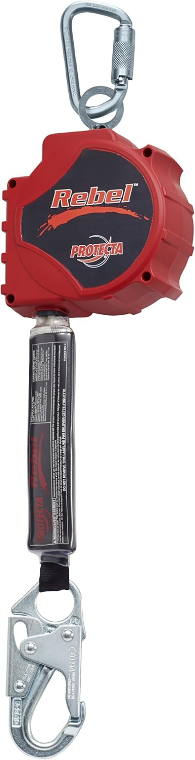 3M Protecta Rebel Self Retracting Lifeline, 20 ft, Polyester Web ...