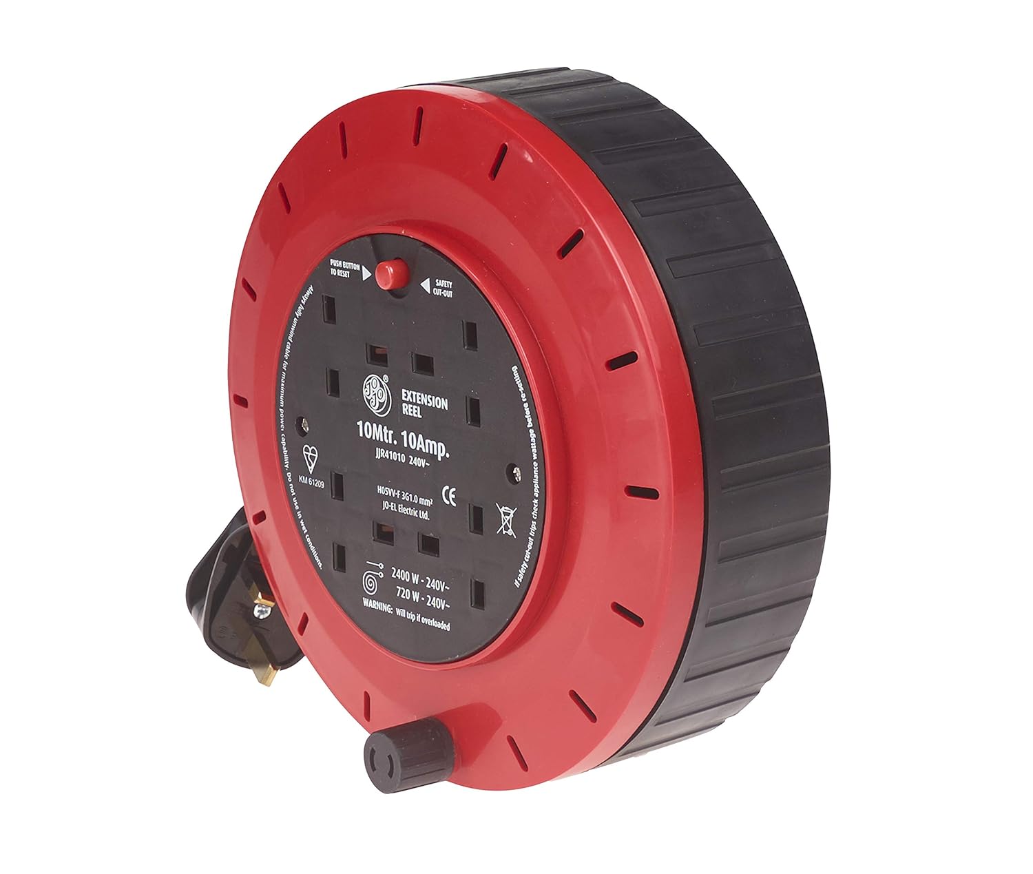 Schneider Electric Thorsman – 4 Socket Extension Lead Reel, 10m, 10A ...