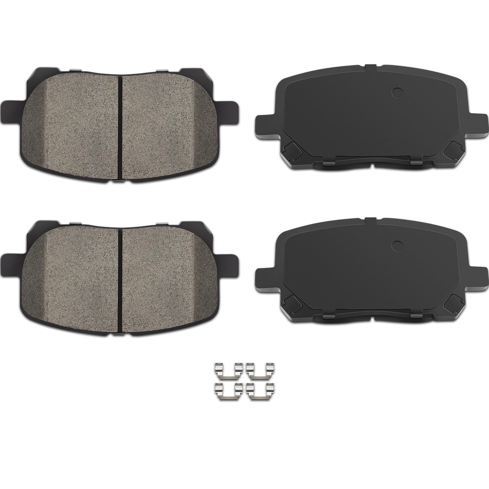 Brake Pads,ECCPP D923 4pcs Front Ceramic Disc Brake Pads Kits fit for ...