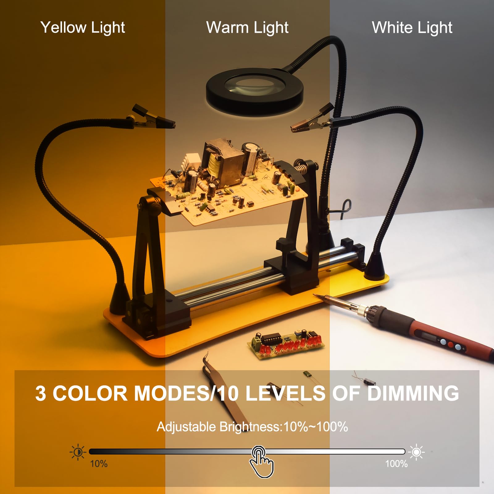Mua Magnetic Helping Hands Soldering Station, Adjustable 360° Flipping ...