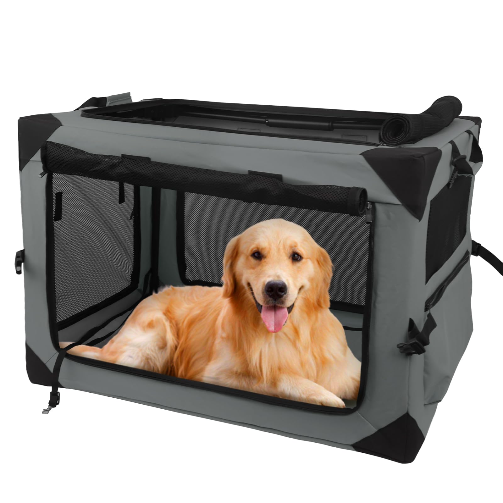 Wdmiya Dog Crates for Medium & Large Dogs, Portable Travel Dog Crate ...
