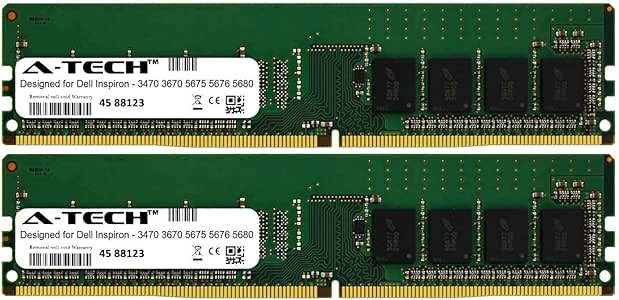 A-Tech 32GB Kit (2 x 16GB) for Dell Inspiron 3470 T3470 3670 T3670 5675 ...