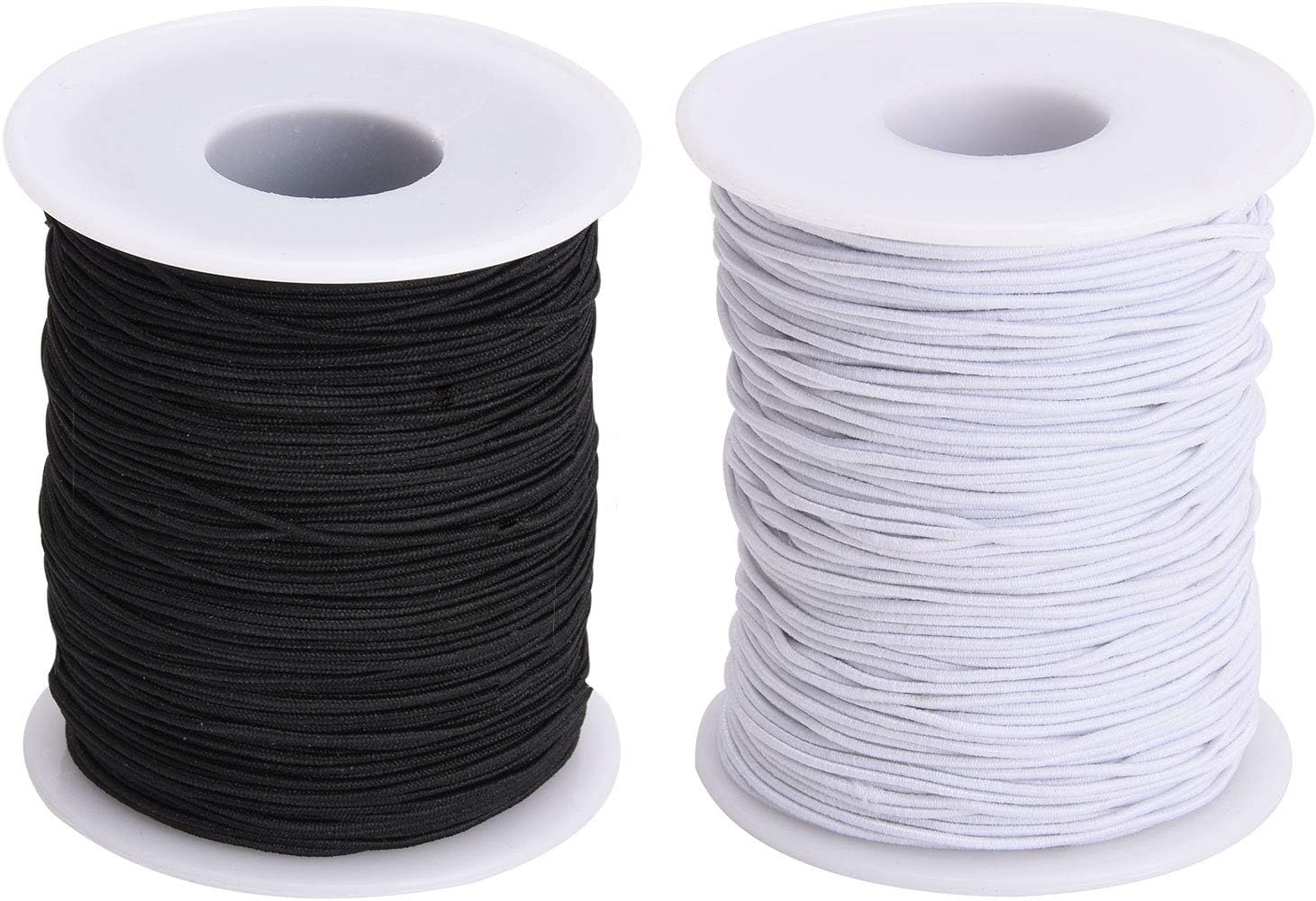 Noverlife Elastic Cord, 2 Rolls 0.04"/1mm 109yd/100m Jewelry Making ...