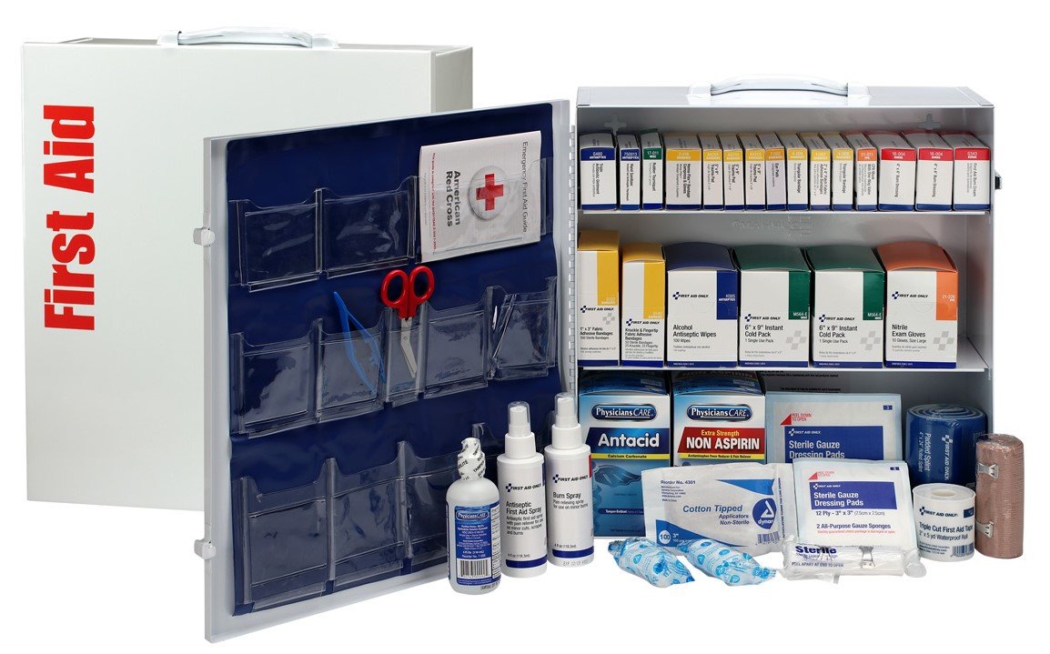 Pac-Kit by First Aid Only 90575 ANSI 3 Shelf First Aid Station with ...