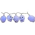 Amazon.com: Christmas Concepts 20 Halloween Skeleton Lights with Blue ...