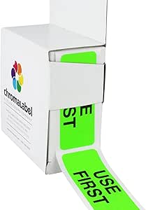 Amazon.com : ChromaLabel 1 x 2-1/4 Inch Quality Control Inventory ...