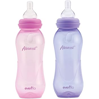 Evenflo Biberón Advanced Natural Rounded Bold, color Transparente, 5 oz ...