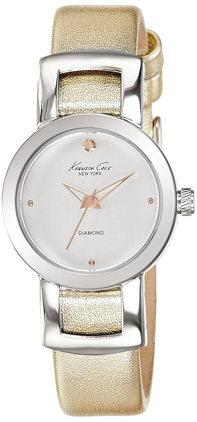 Buy Kenneth Cole Genuine Diamond Analog Silver Dial Women's Watch ...