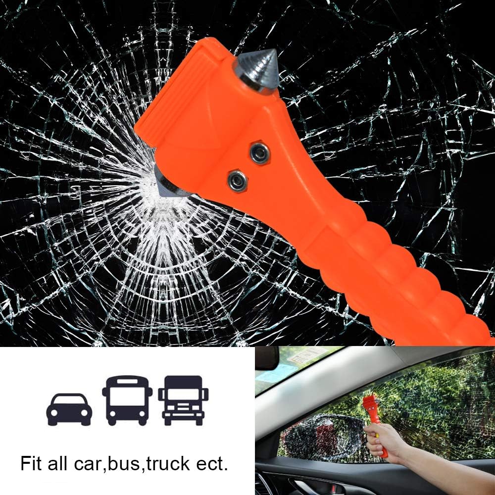Auscour Car Emergency Escape Windows Break Hammer and Seat Belt Cutter ...