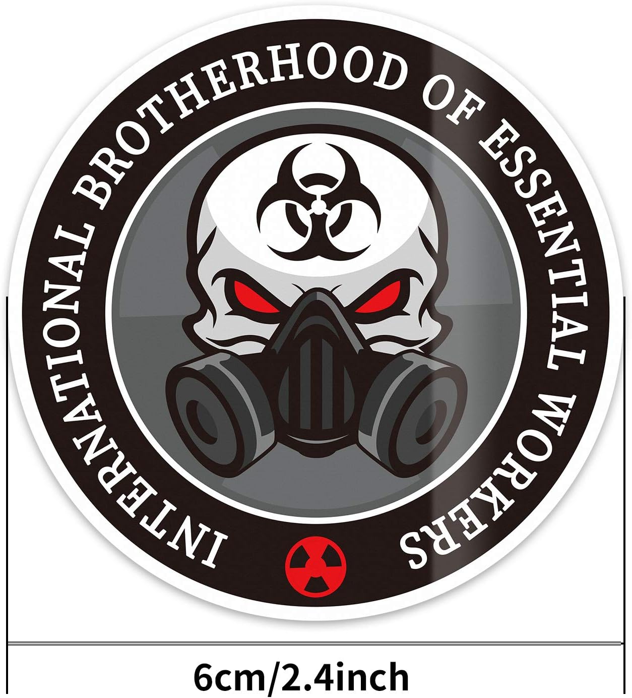 20 Pieces Essential Worker Hard Hat Sticker Pack, 2.4 Inch Nuclear ...