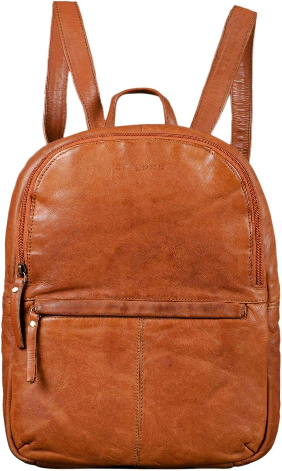 STILORD Backpack Leather Conner 9 Liters, Colour:Ochre – Brown – BigaMart