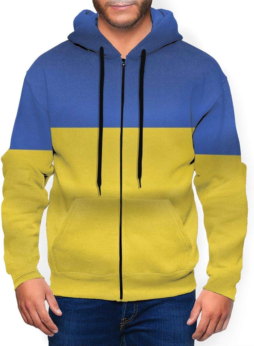 Amazon AllPrintInUSA Ukraine Flag Men s Full Zip Up Hooded Sweatshirt Hoodie Clothing amazon-allprintinusa-ukraine-flag-men-s-full-zip-up-hooded-sweatshirt-hoodie-clothing