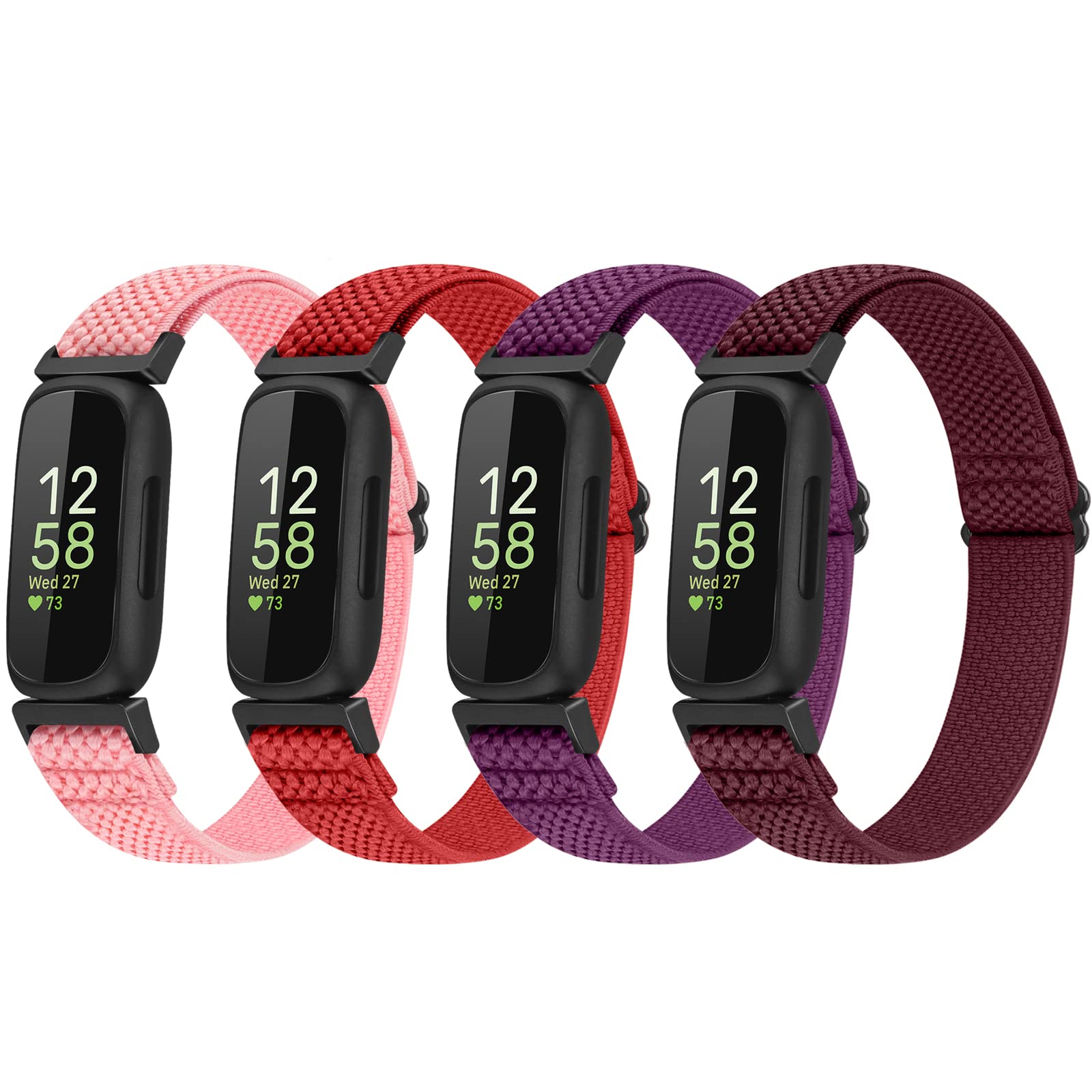 Vodtian 4 Pack Bands Compatible with Fitbit Inspire 3/Inspire 2/Inspire ...