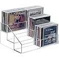 Amazon.com: MyGift 3 Tier Modern Premium Clear Acrylic Cascading CD ...