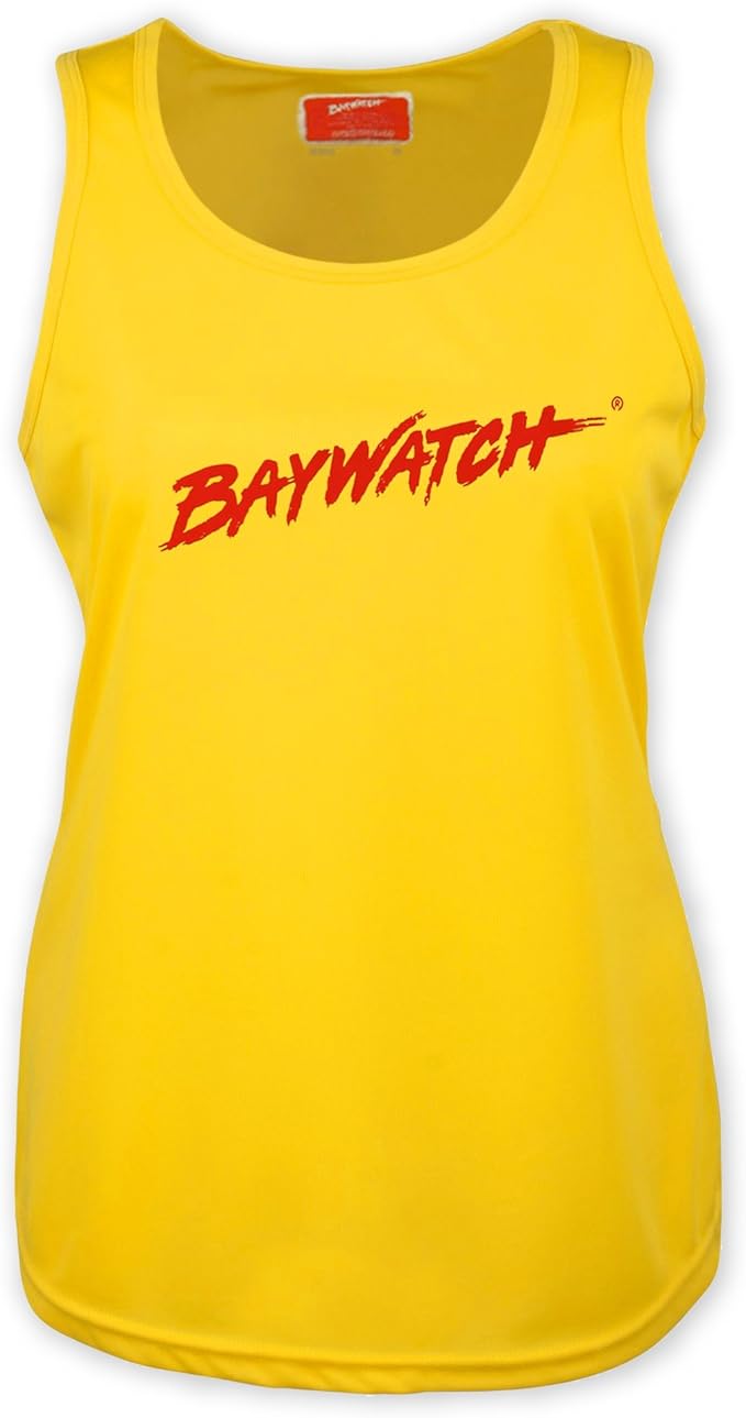 Ladies Licensed Baywatch Yellow Cooltex Vest: Amazon.co.uk: Clothing
