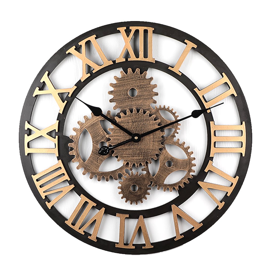 MAJOZ 58cm Reloj de Pared Vintage Reloj de Pared Silencioso Cocina ...