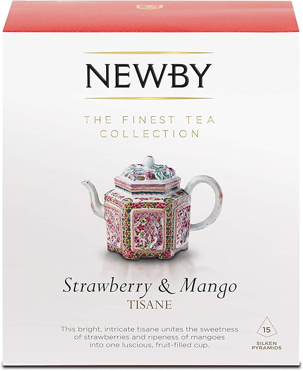 Newby Teas Silken Pyramids Strawberry and Mango Tea 38 g (Pack of 1 ...
