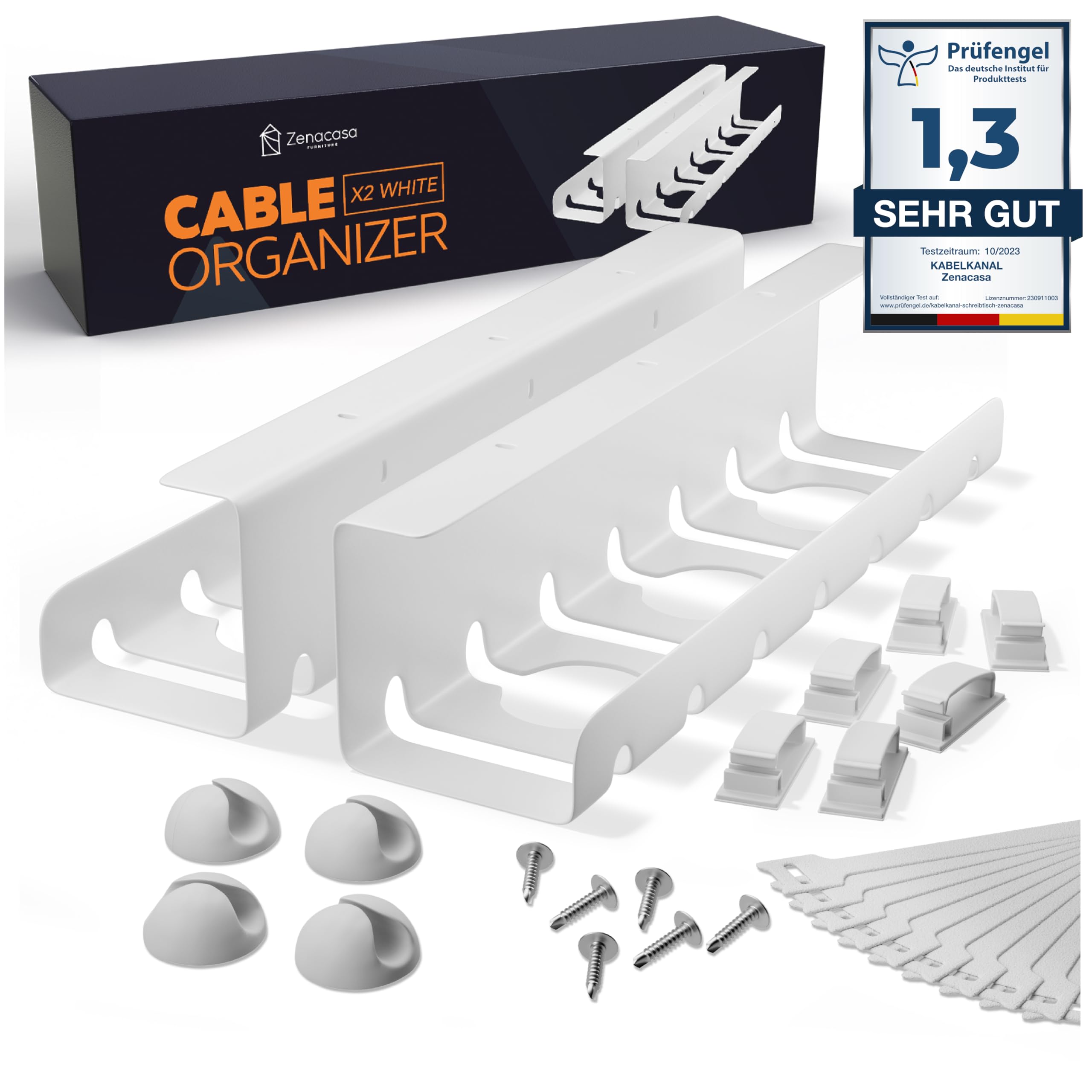 Mua Zenacasa Cable duct desk (set of 2) - cable management made of ...