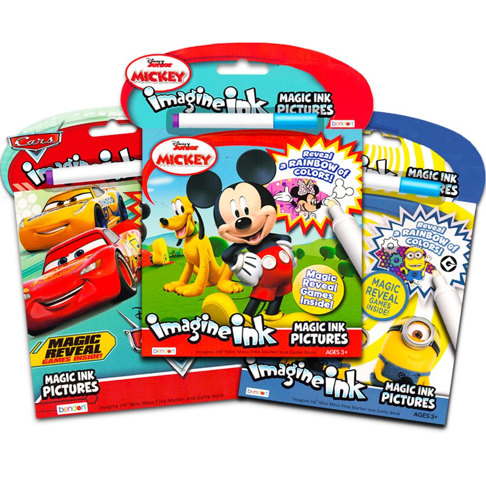 Mua Disney Mickey Magic Ink Coloring Book Set - 3 Imagine Ink Books for ...