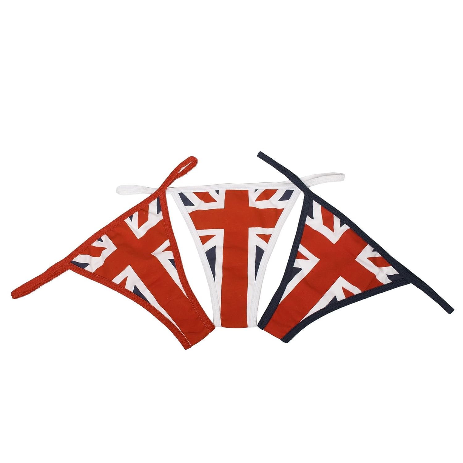 [UK SELLER] Union Jack Ladies Thong Pack of 3: Amazon.co.uk: Clothing