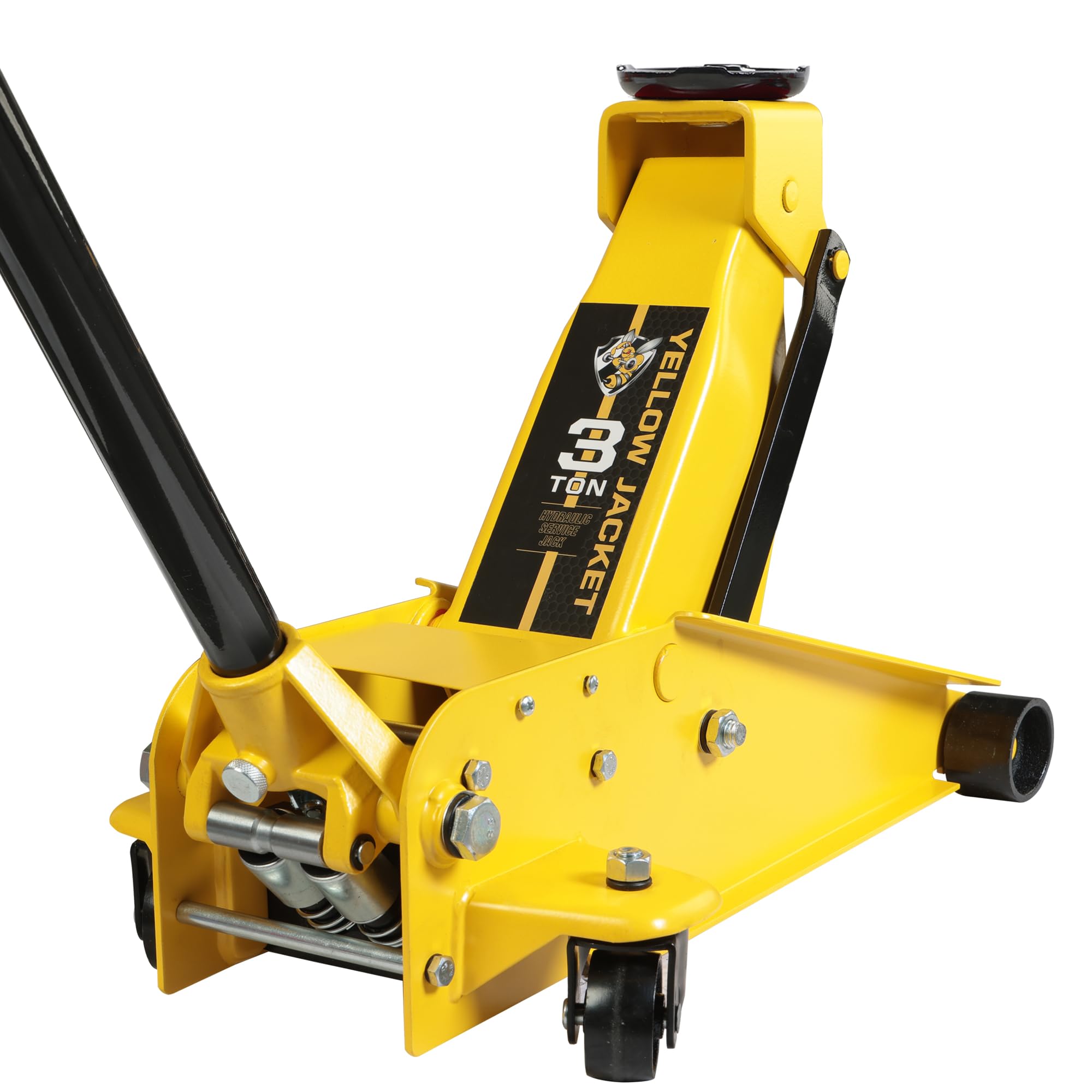 YELLOW JACKET Hydraulic Floor Jack, Quickly Lift Car Jack with Dual ...