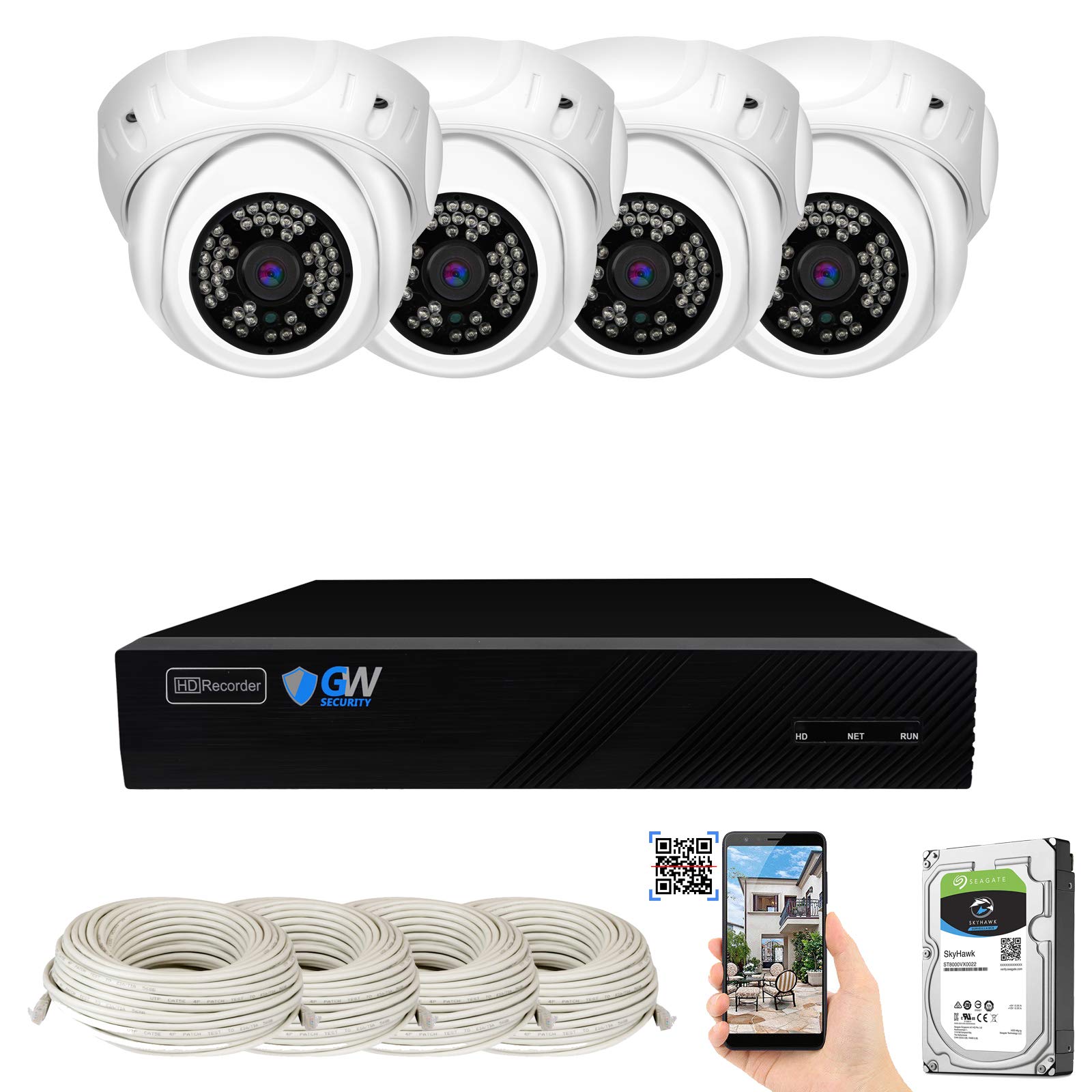 Security Camera System Swann 4K - 8 Channel NVR With 4 Outdoor PoE ...