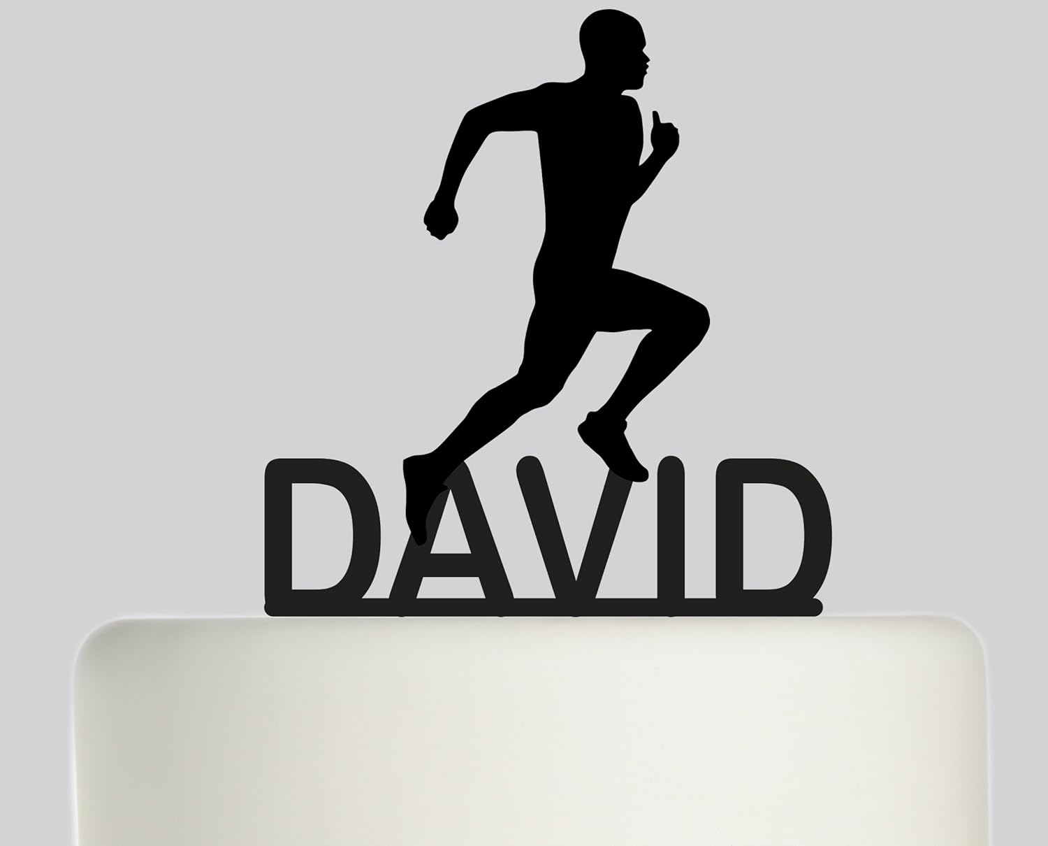Large Birthday Cake topper Running, Runner, Marathon, man, male ...