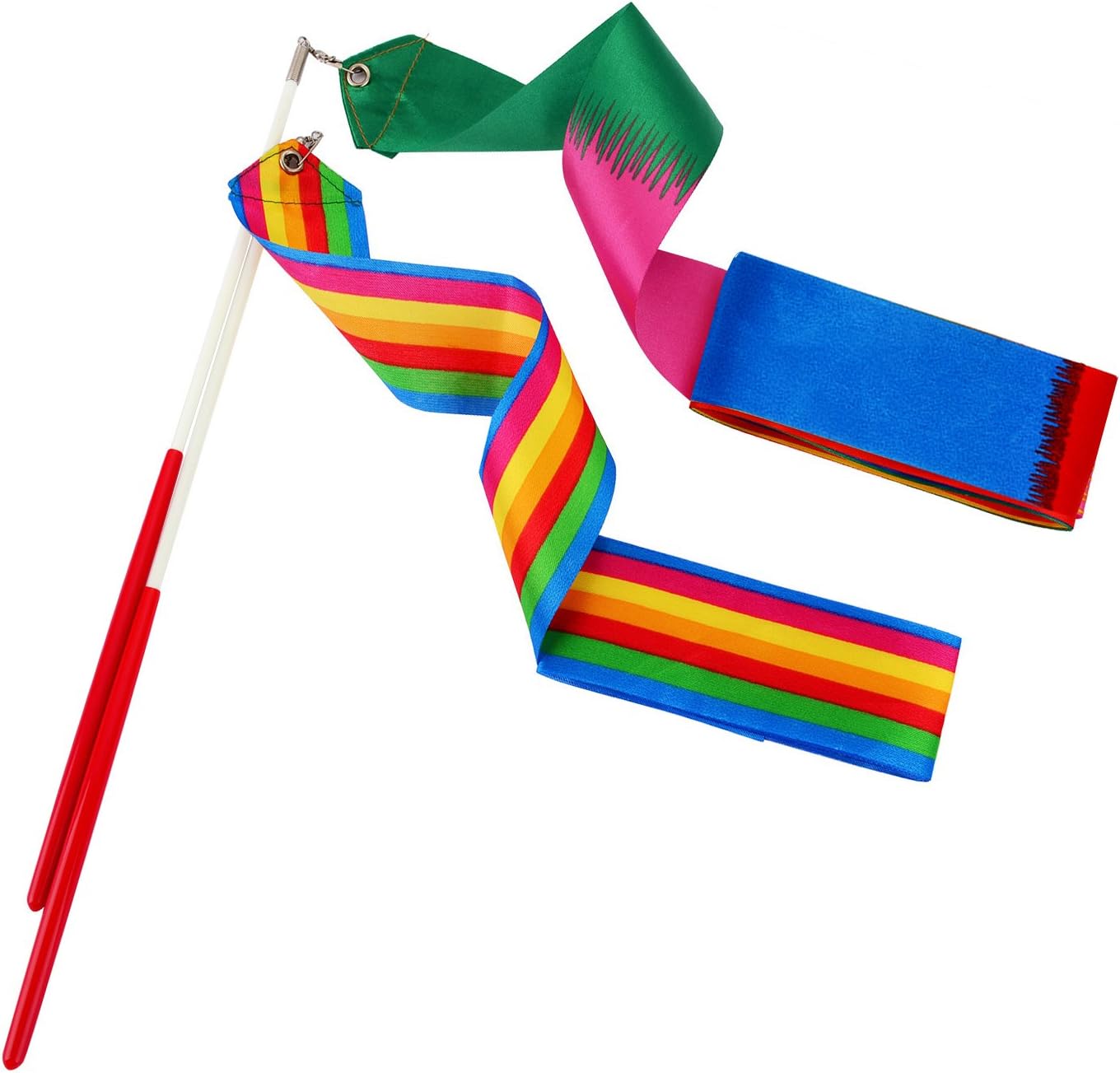 Whaline Dance Ribbons Rhythmic Gymnastic Ribbon for Kids, Baton ...