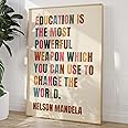 Amazon.com: Nelson Mandela Painting Inspirational Word Wall Art ...