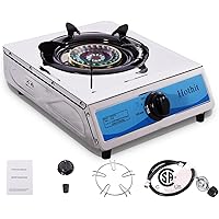 Amazon.com: Hothit Portable Single Burner Propane Stove, 14,300 BTU ...