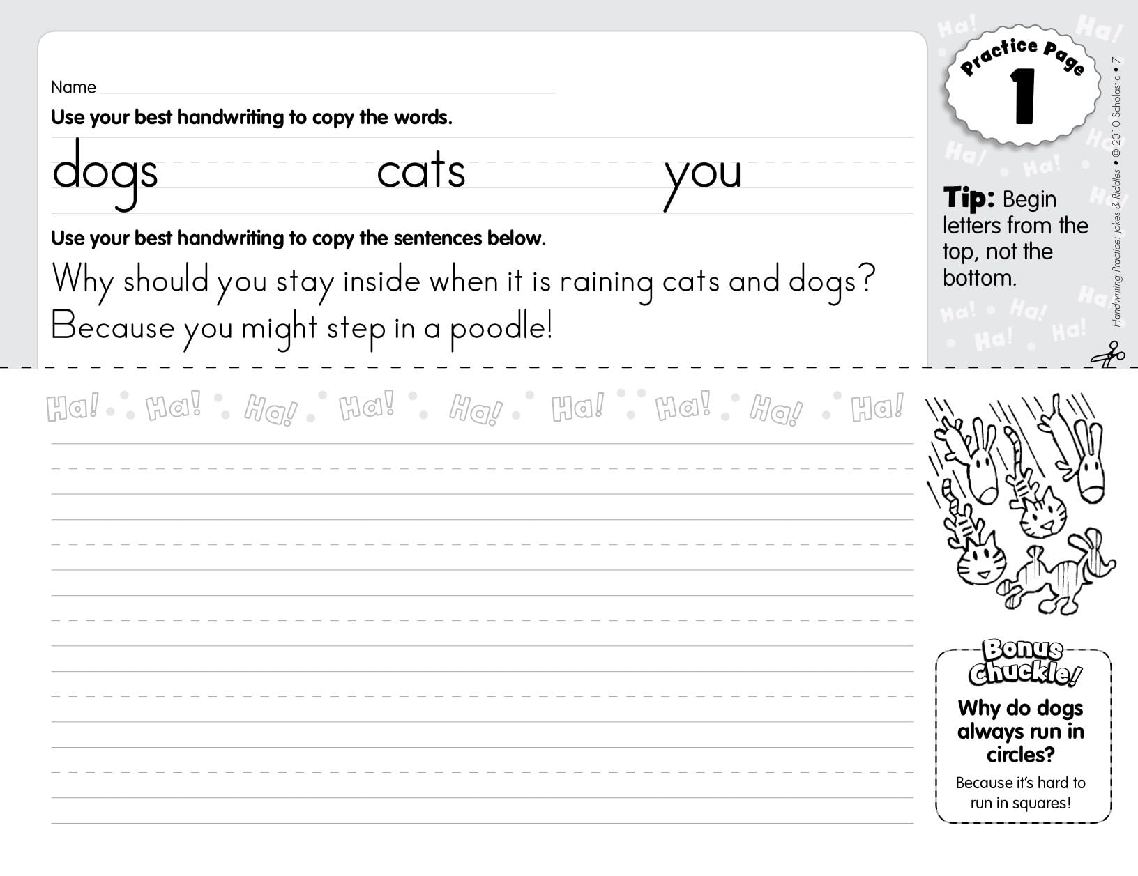 Mua Handwriting Practice: Jokes & Riddles trên Amazon Mỹ chính hãng ...