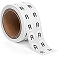 Amazon.com : 1000pcs Letter R Stickers, 0.5" Letter Sticker Dot Labels ...
