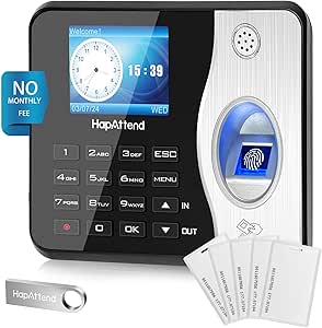 Clock in Clock Out Machine, Biometric Fingerprint Attendance Machine ...