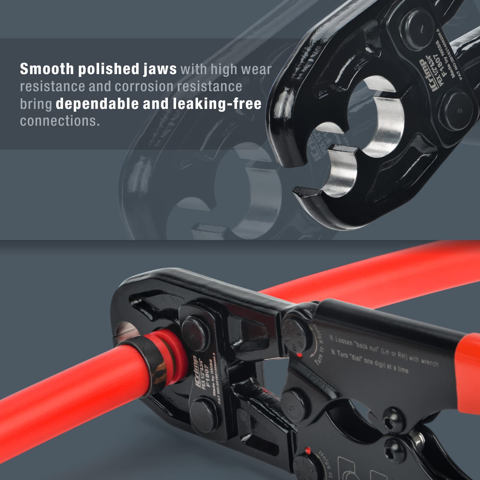 Mua iCrimp 1/2 and 3/4-inch Combo Pex Pipe Crimping Tool for Copper ...