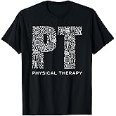 Amazon.com: Physical Therapy - PT - Front / Back - Physical Therapist T ...